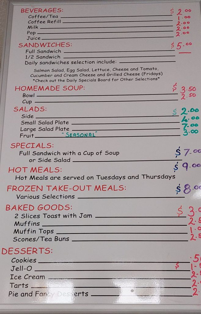 Services – Comox Seniors* Centre